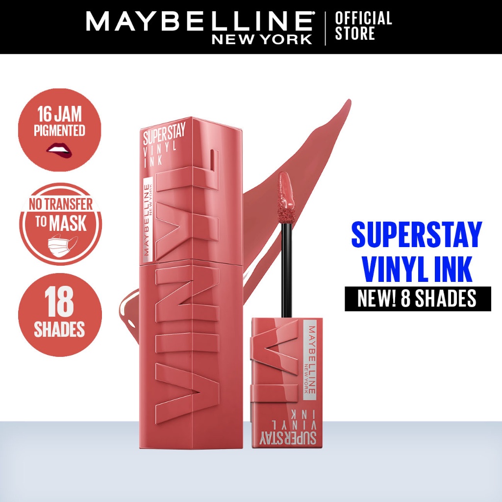 Jual Maybelline Superstay Vinyl Ink Lip Cream Maybelline Superstay Vinyl Ink Liquid Lipstik ...