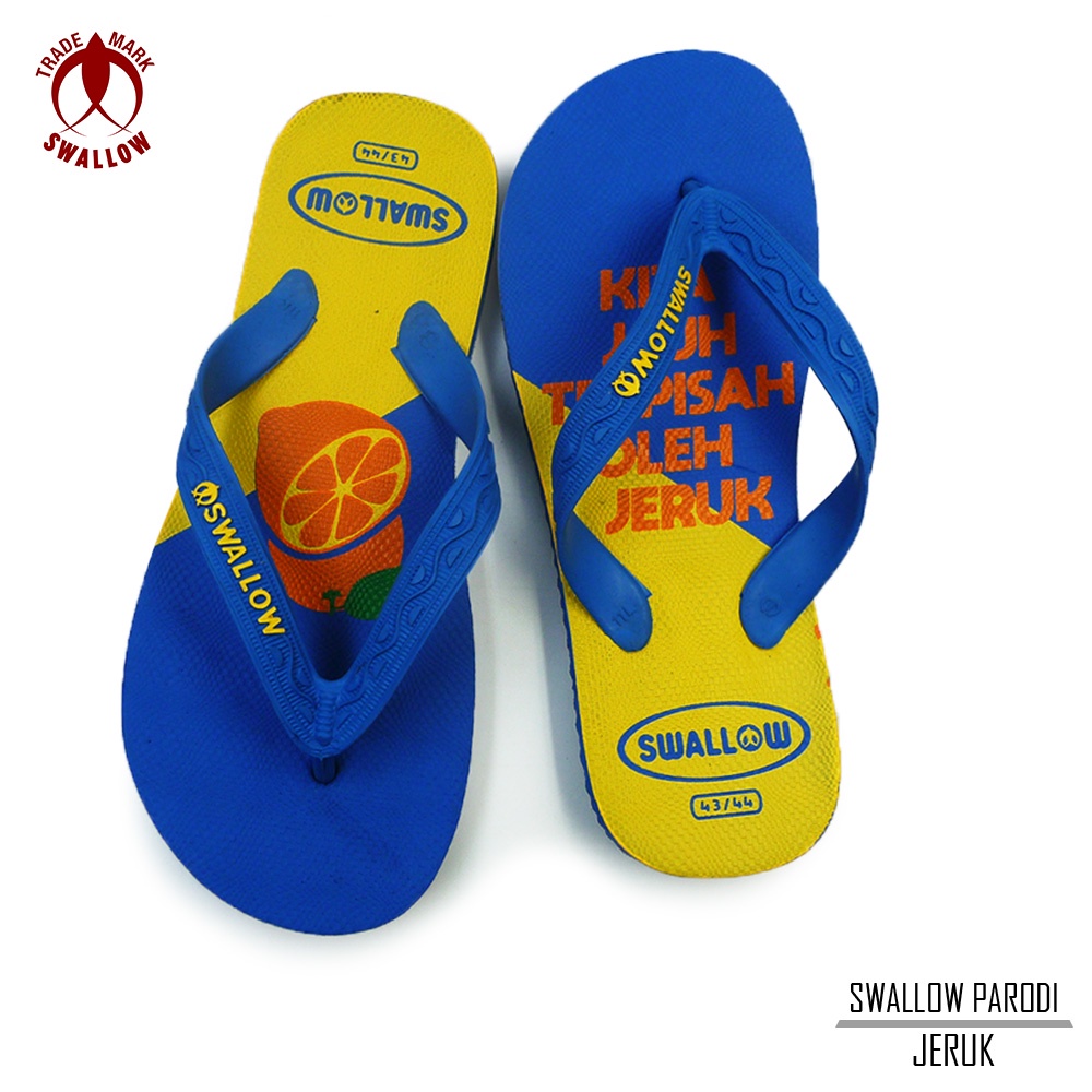 Jual Sandal Jepit Swallow Parodi - Motif Tulisan Cetak Parodi Buah ...