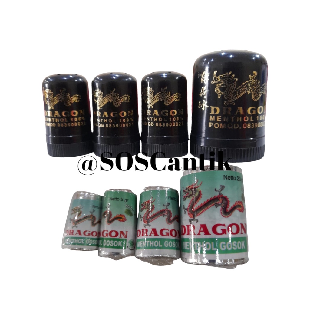 Jual DRAGON MENTHOL MENTOL 100% / PO PENG DRAGON / POK PENG HITAM ...