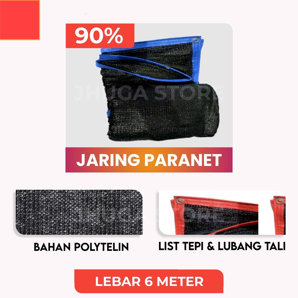 Jual Paranet 90 Lebar 6 Meter Jaring Tanaman Anti Panas Matahari ...