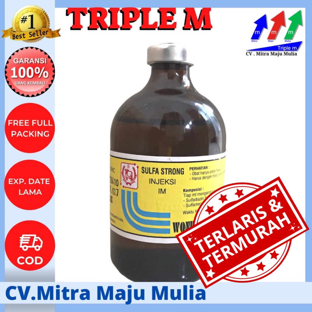 Jual SULFA STRONG100 ml WONDER TRIPLE M - Sulfastrong Obat Diare Hewan ...