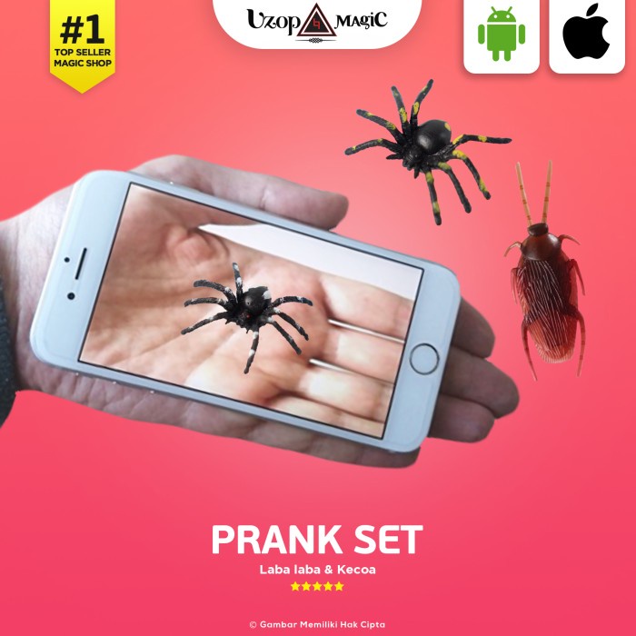 Jual Magic Prank Spider - Prank laba laba - Prank Kecoa - Alat sulap ...