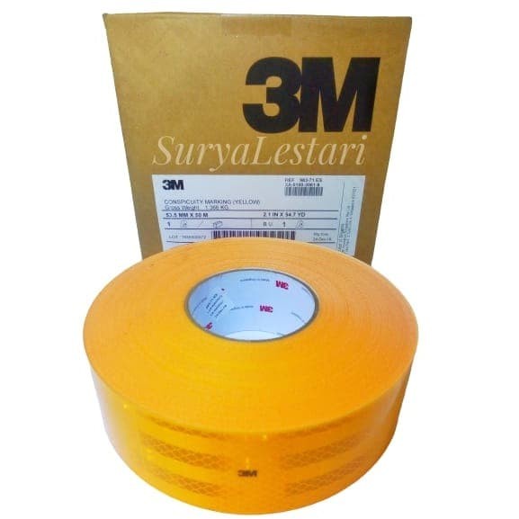 Jual Stiker Reflektor 3M Diamond WARNA KUNING 100% ORIGINAL PRODUK 3M ...