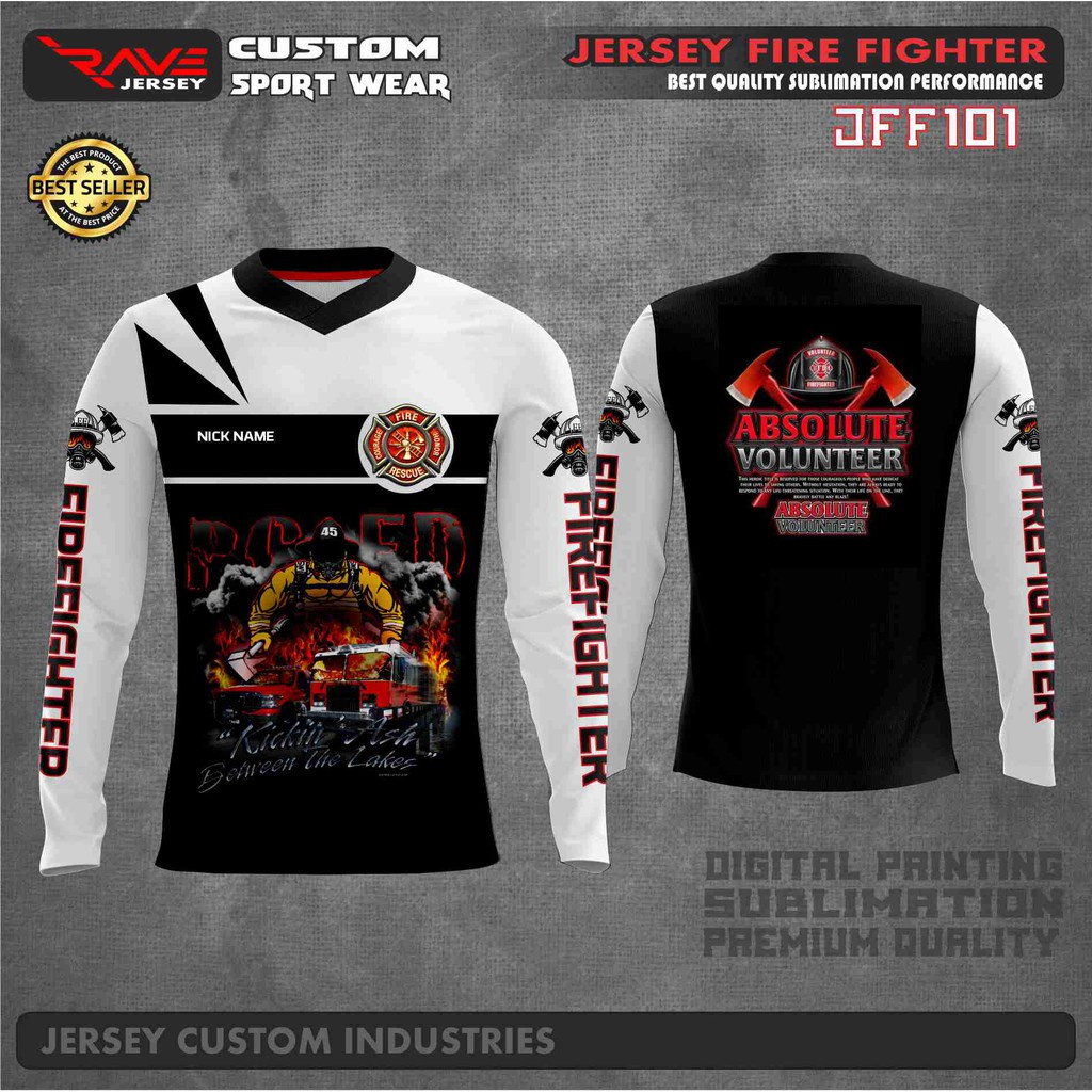 Jual JERSEY PEMADAM JERSEY FIRE FIGHTER JERSEY RESCUE JERSEY SAR ...