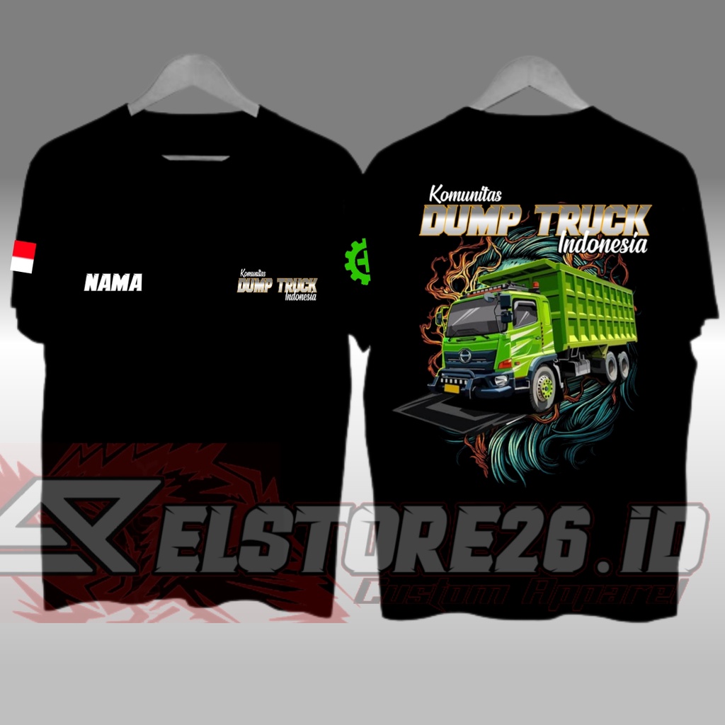 Jual Tshirt Premium Kaos Distro DRIVER DUMP TRUCK | bisa Tambah nama ...