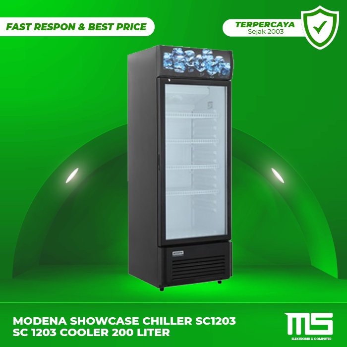Jual MODENA SHOWCASE CHILLER SC1203 SC 1203 COOLER 200 LITER | Shopee ...