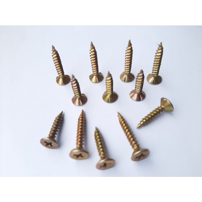 Jual B082 6x1" Baut Sekrup Kalsiboard Baut Skrup Kuning GRC Kalsi 6 x 1 ...