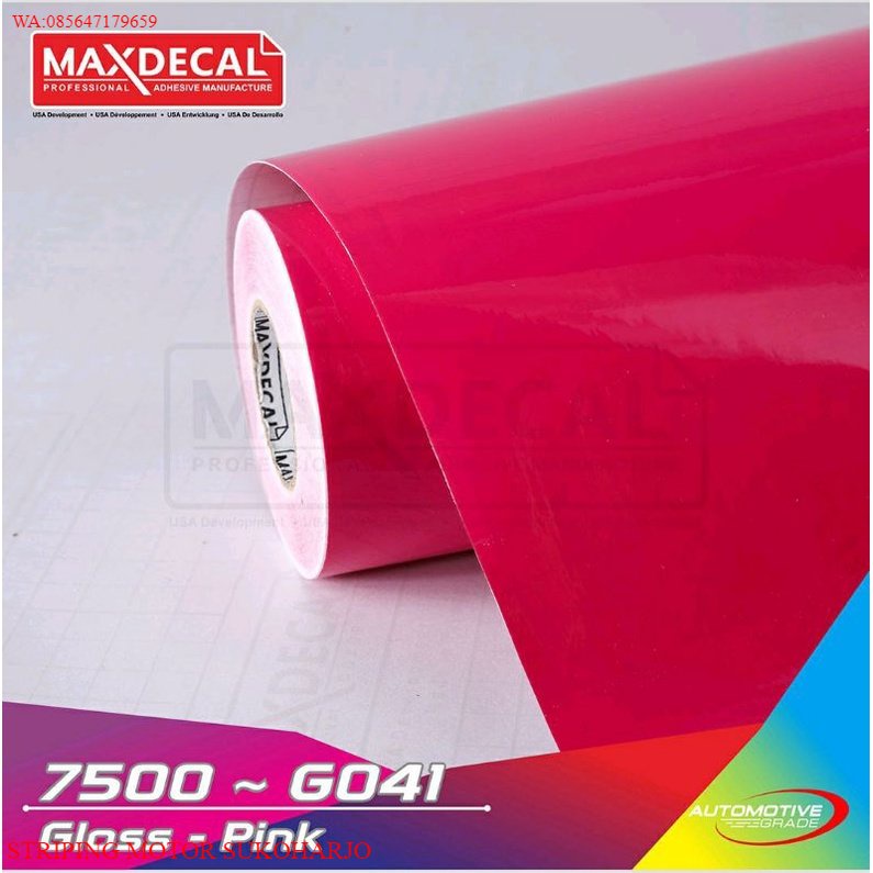 Jual Sticker Stiker Skotlet Maxdecal Max Decal Pink Glossy 7500 G041 | Shopee Indonesia