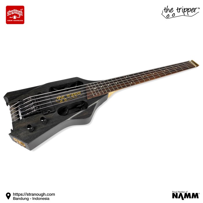 Jual The Tripper Travel Bass 5 Strings - Airway Series - Black Ghost ...