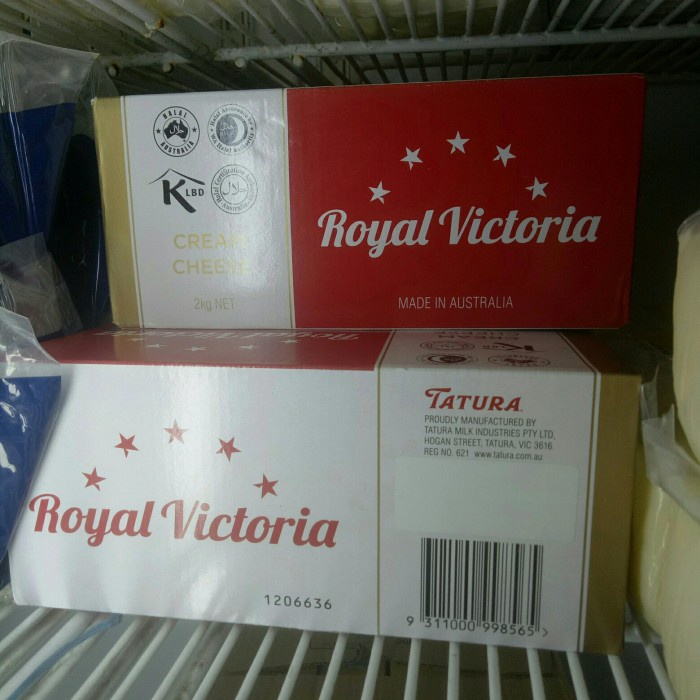 Jual Royal Victoria Cream Cheese 2kg ( Grab / Gojek only ) | Shopee ...
