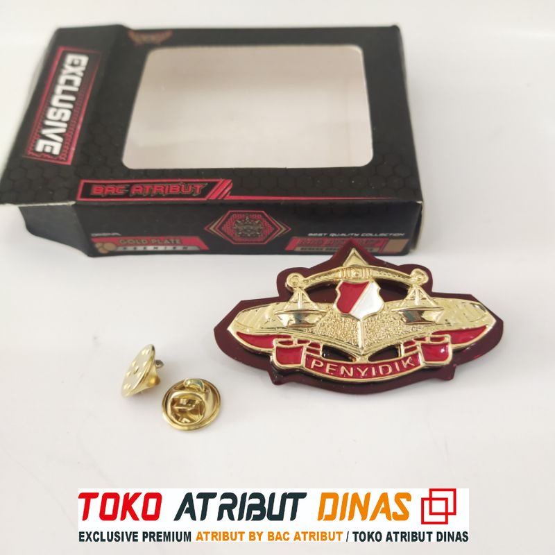 Jual Pin penyidik polisi Gold Exclusive Bac atribut BAC | Shopee Indonesia