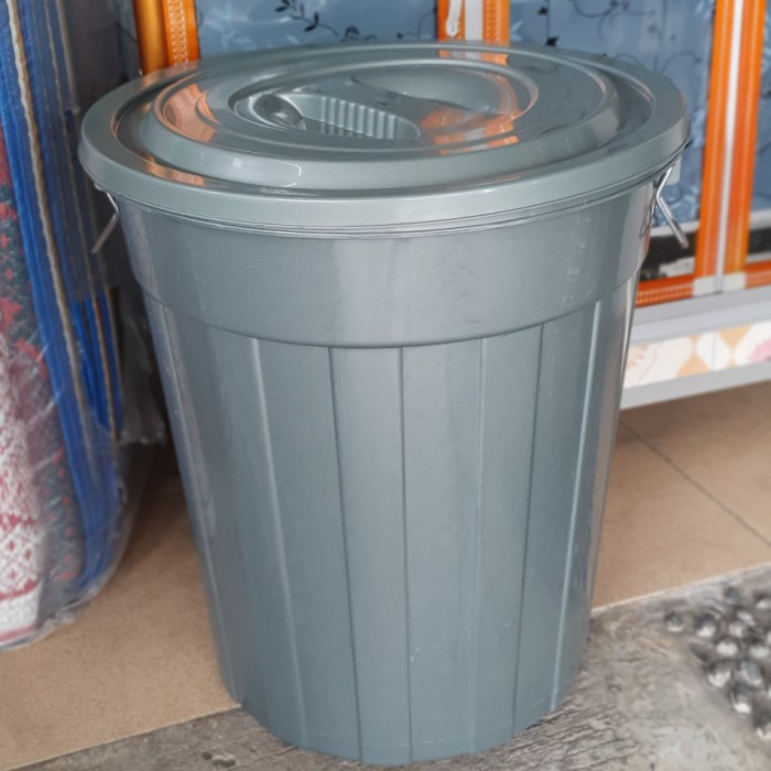 Jual Ember tutup 110 liter phylia silver/ tong air tutup abu-abu 110 ...