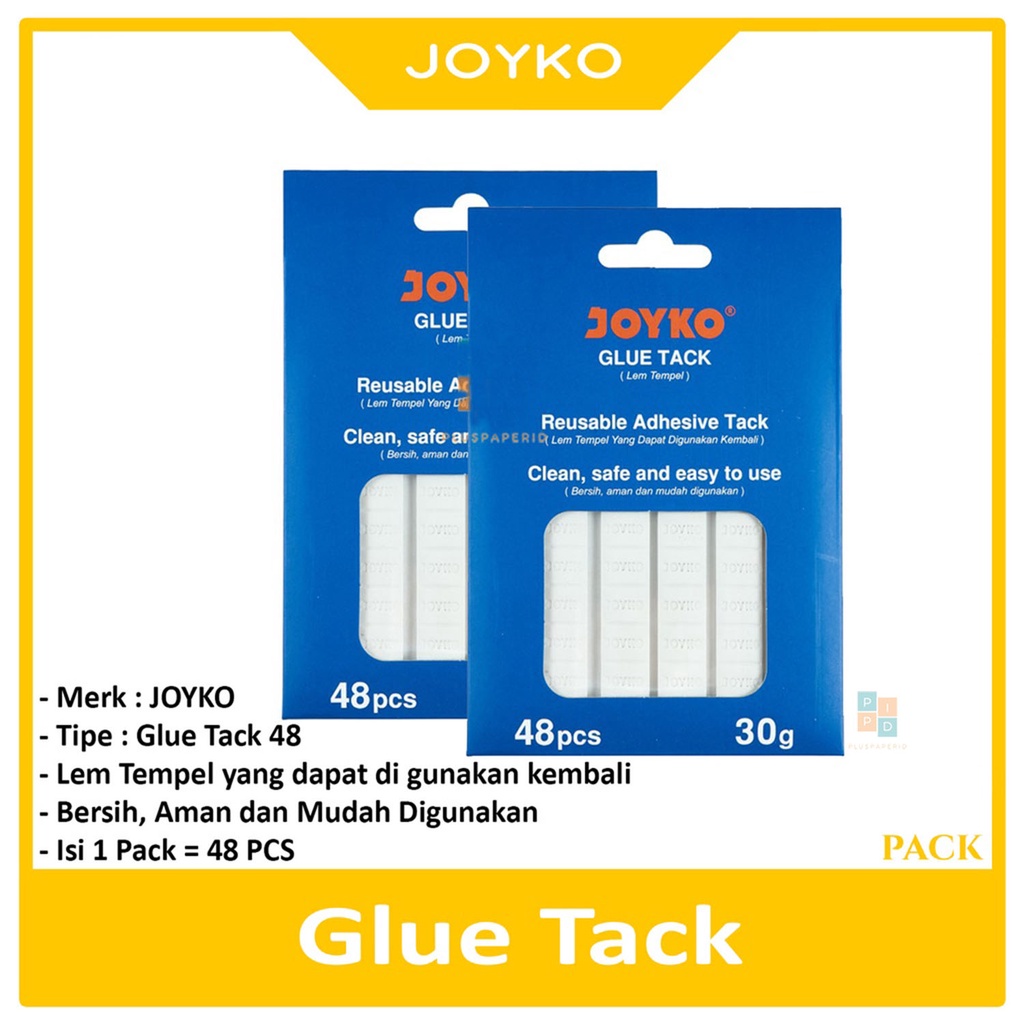 Jual JOYKO - Glue Tack 48 Lem Tempel - Pack | Shopee Indonesia
