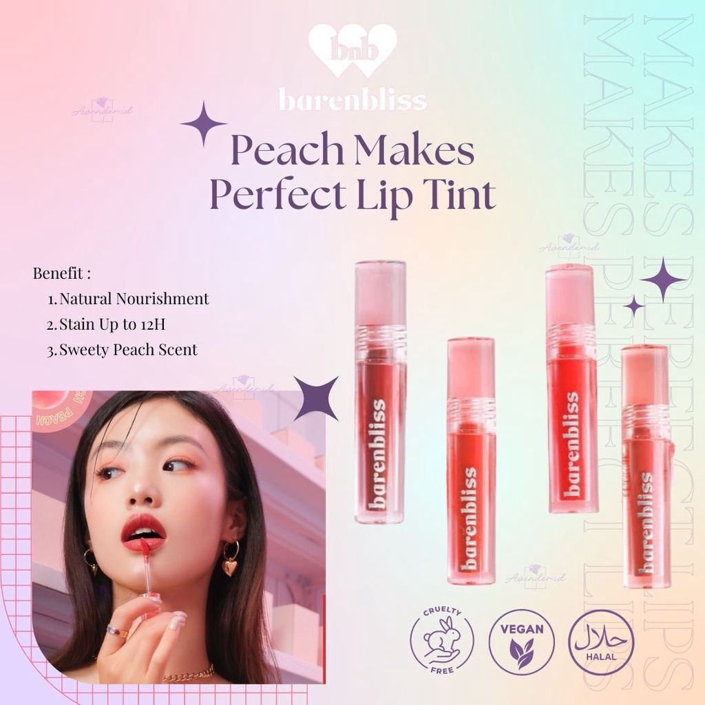 Jual BERNI BNB BARENBLISS KOREA PEACH MAKES PERFECT LIP TINT | LIP TINT ...