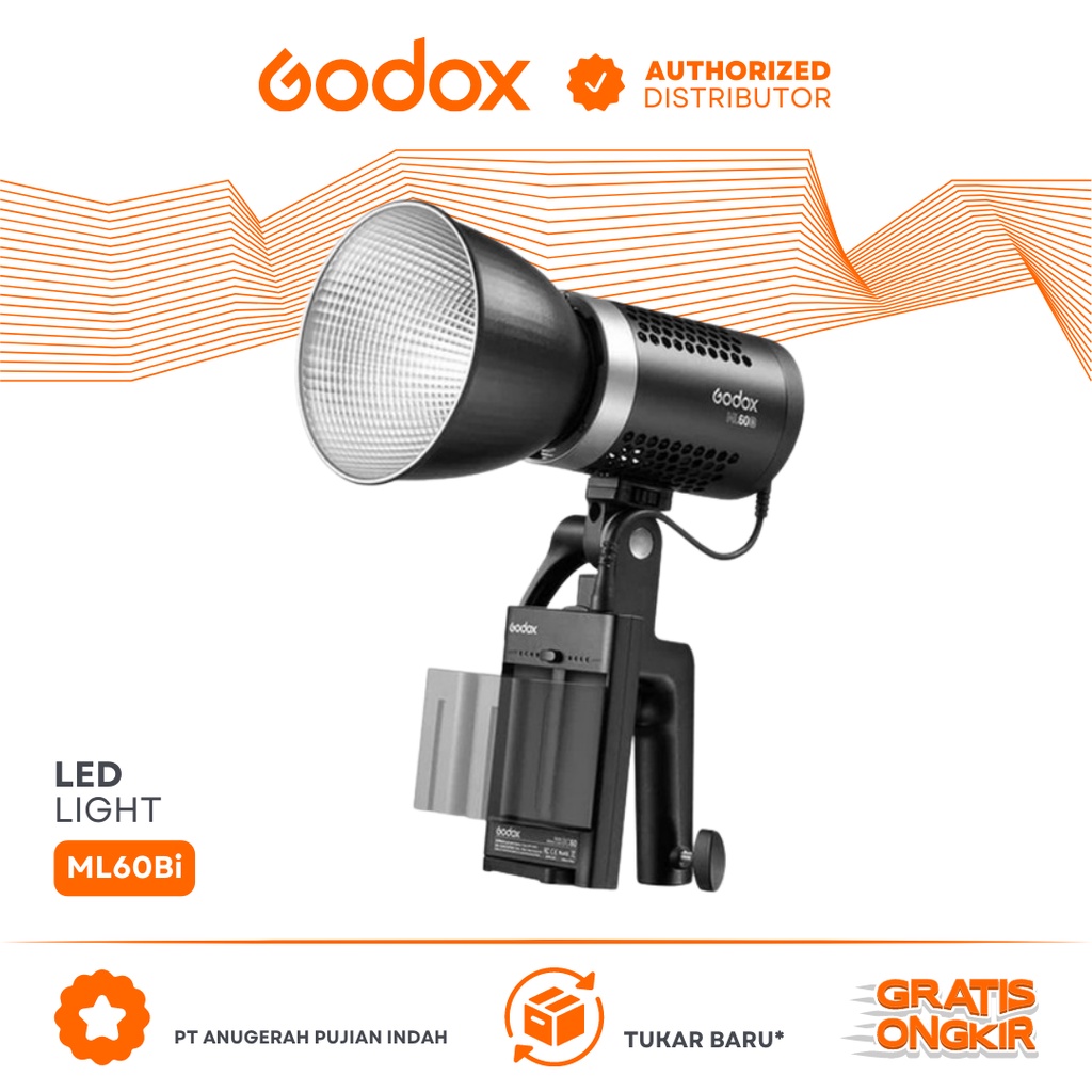 Jual Godox Led Video Light / Lampu Studio ML-60 Bi Colour - Non Remote ...