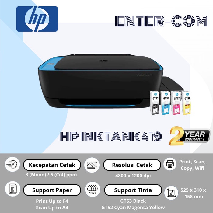 Jual Printer HP Ink Tank Wireless 419 | Shopee Indonesia