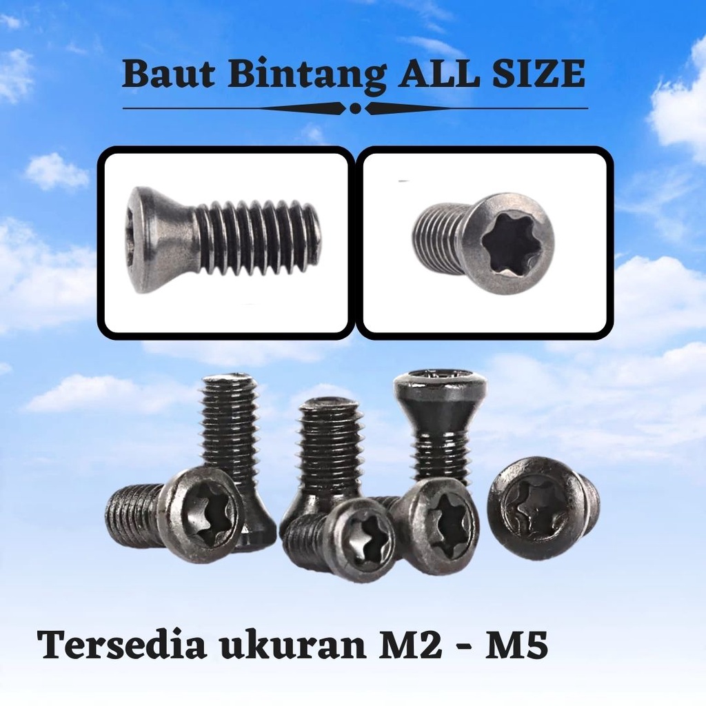 Jual ms7 Baut Holder bubut miling baut insert baut bintang M2 , M2.5 ...
