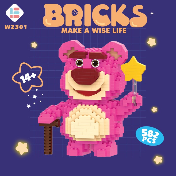 Jual Nano Block Lotso Balok Mainan Edukasi Anak Perempua DIY 3DPuzzle ...