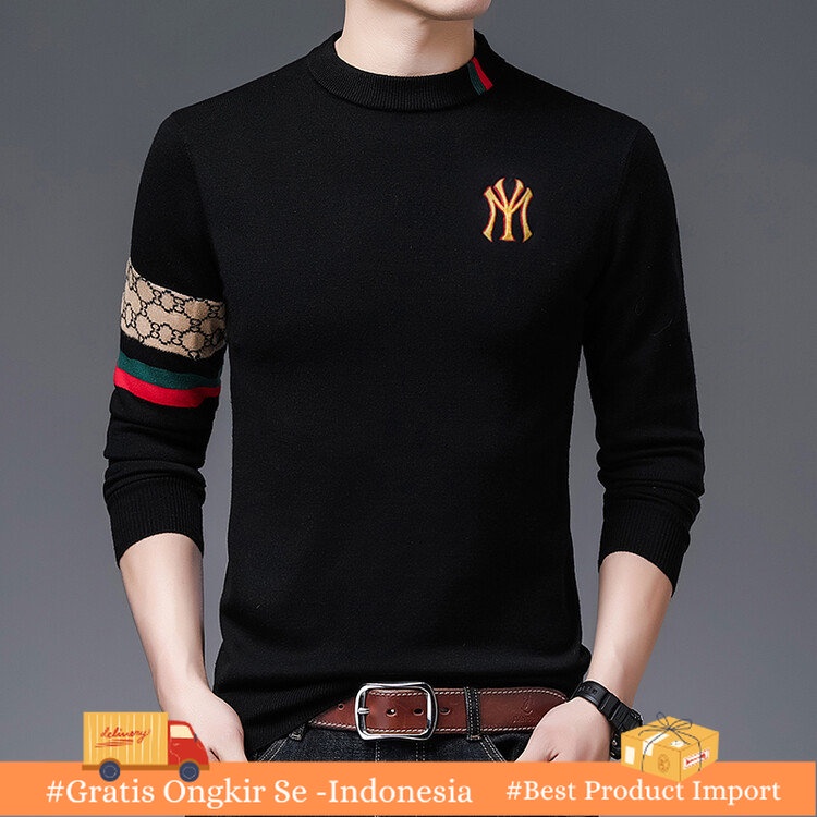 Jual Sweaters Pria Salah Satu Bagian Plus Ukuran Sweater Populer Kasmir ...