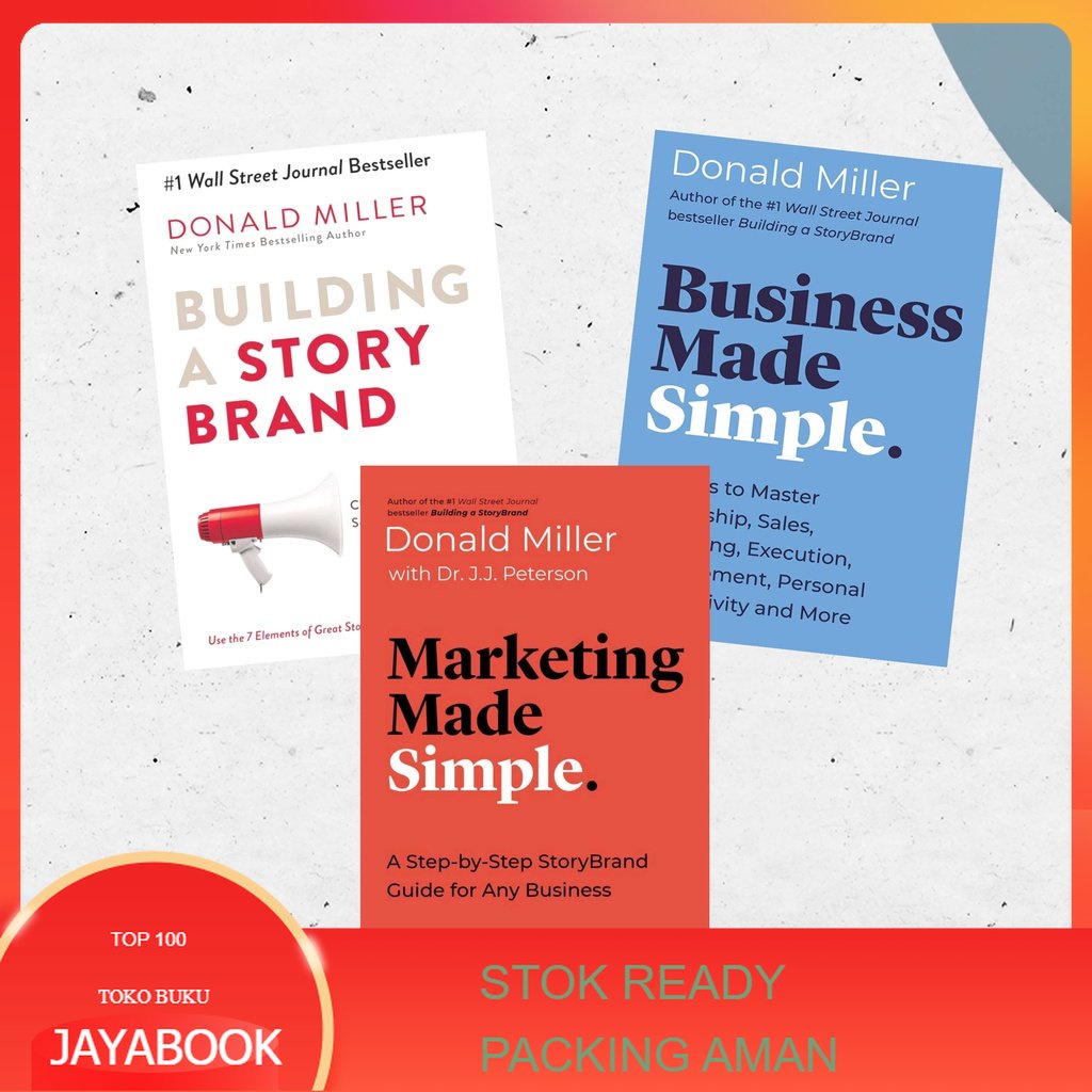 Jual (Eng) Donald Miller Books Collection (Building a Story Brand ...