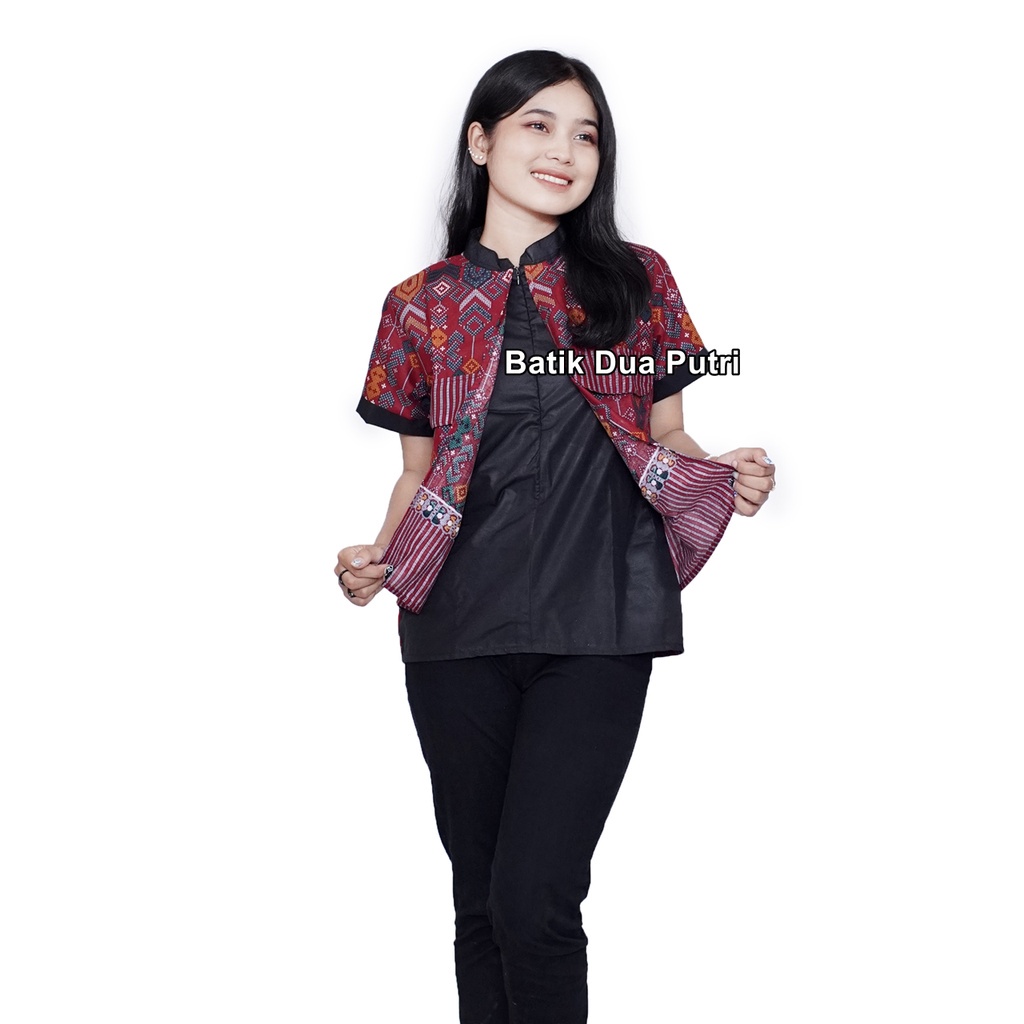 Jual Batik Wanita Pria Couple Seragam Motif elegant Modern Batik Dua ...