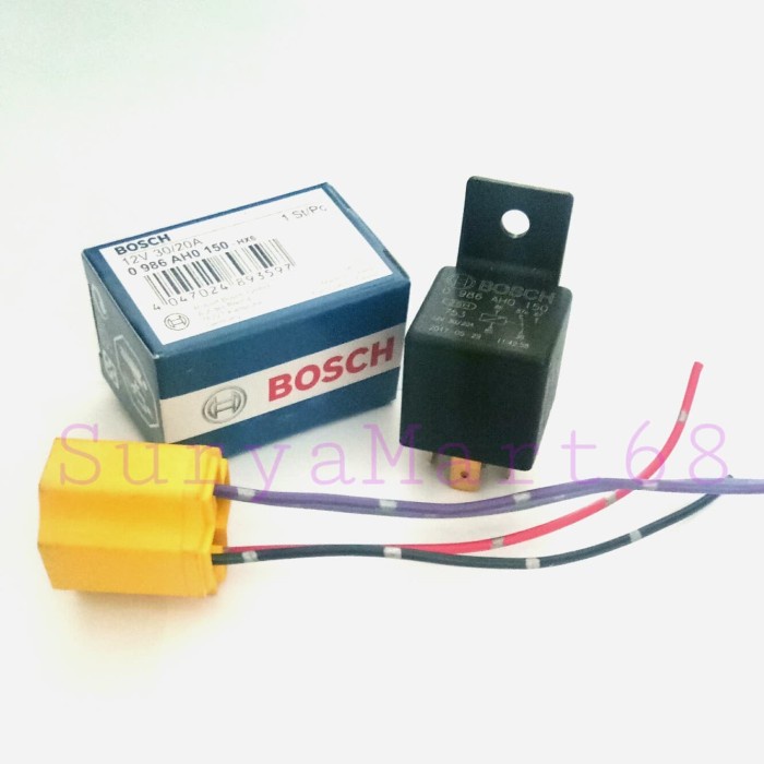 Jual RELAY BOSCH 12V 20/30A KAKI 5 RELAY PEMUTUS 87a+SOCKET RELAY KERAMIK | Shopee Indonesia