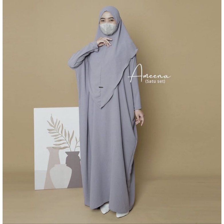 Jual KAFTAN AMEENA CRINKLE SET HIJAB PREMIUM BY Raysila | Shopee Indonesia