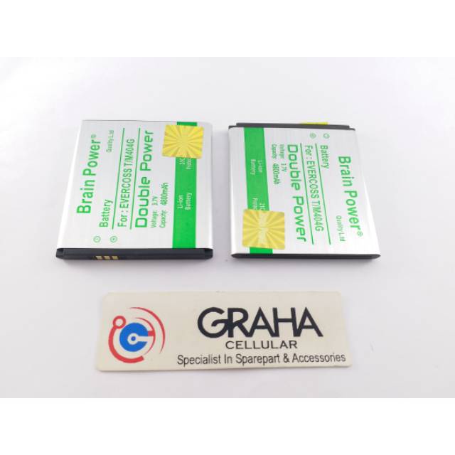 Jual BATERAI / BATTERY / BATRE EVERCOSS T / M40 4G DOUBLE IC BRAIN POWER | Shopee Indonesia