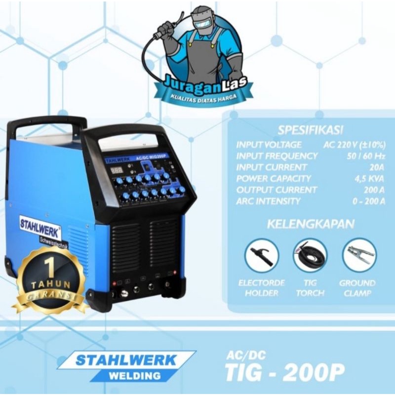 Jual Mesin Las Tig 200 AC/DC Pulse Mesin Las Argon Stahlwerk AC/DC ...