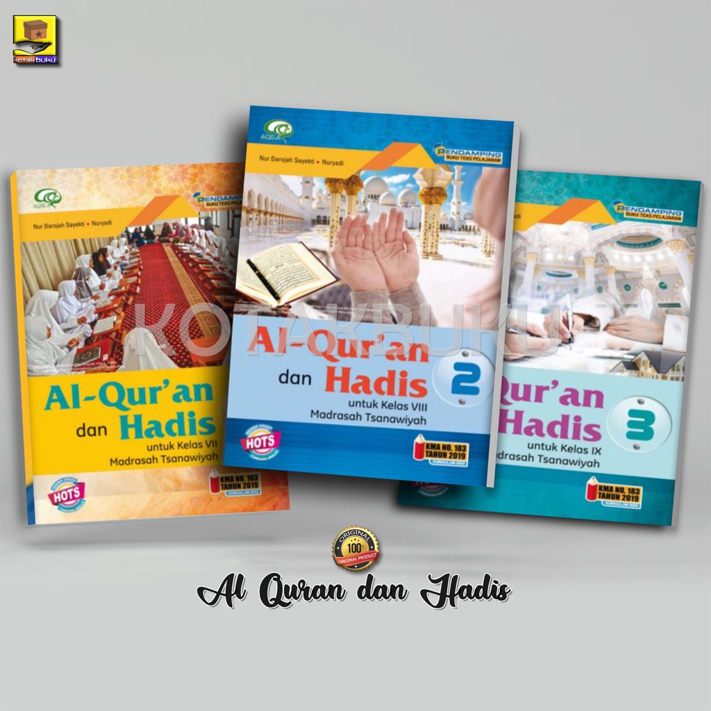 Jual Buku Alquran Hadis Kelas 7 8 9 / Alquran hadis SMP / KMA 183 / Qurdis MTS - Tiga Serangkai ...