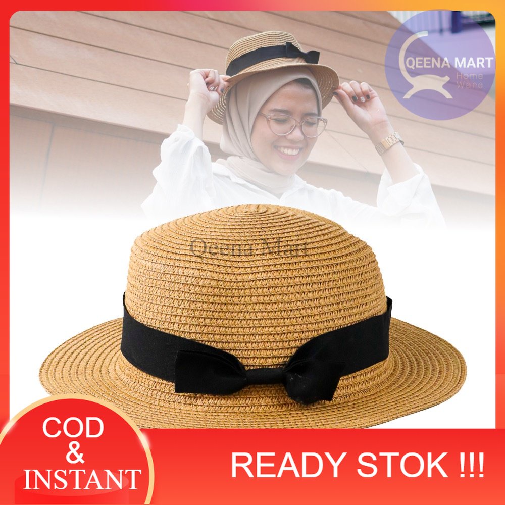 Jual Topi Pantai Panama Summer Sun Beach Straw Hat - CW48 | Shopee Indonesia