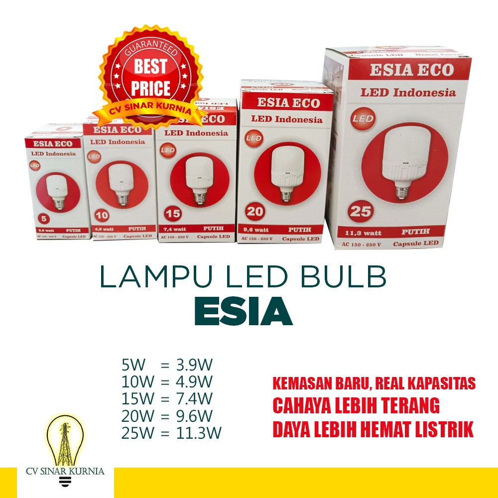 Jual Lampu ESIA LED 20 watt | Shopee Indonesia