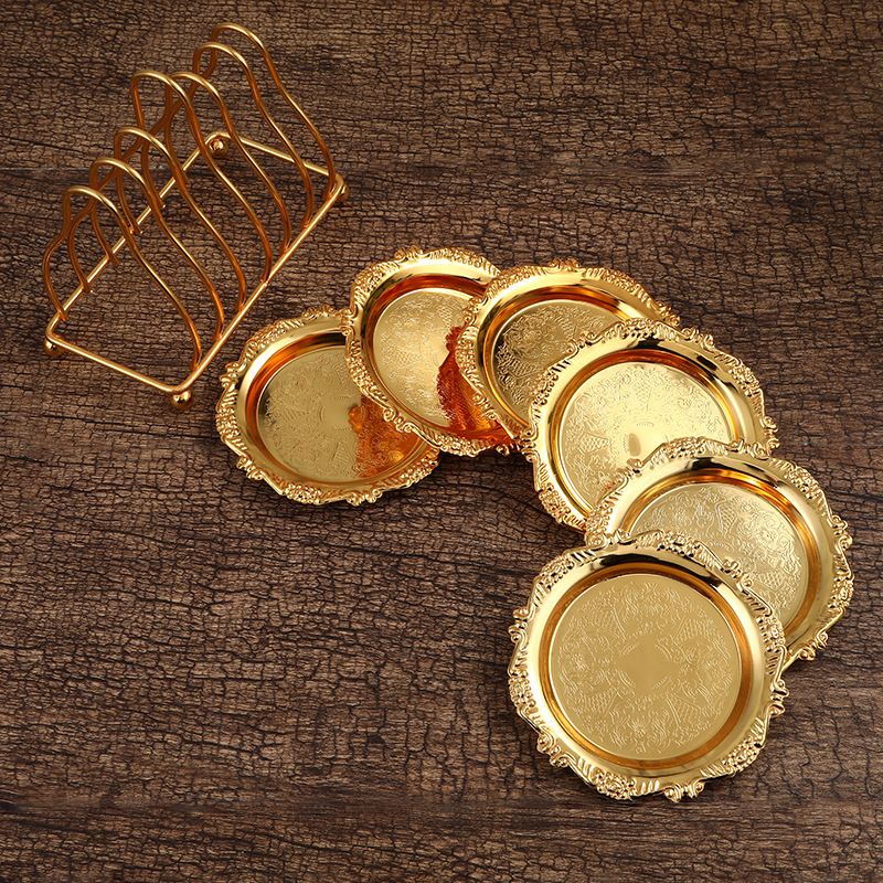 Jual SKHOMEDECOR Pring Mini Golden Fruit Plate Piring Buah Dessert ...