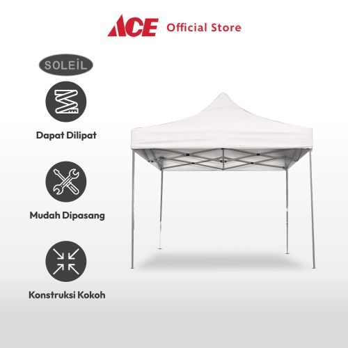 Jual Ace Soleil 3X3 mtr Tenda Gazebo Lipat - Putih Garden Tent Tenda ...