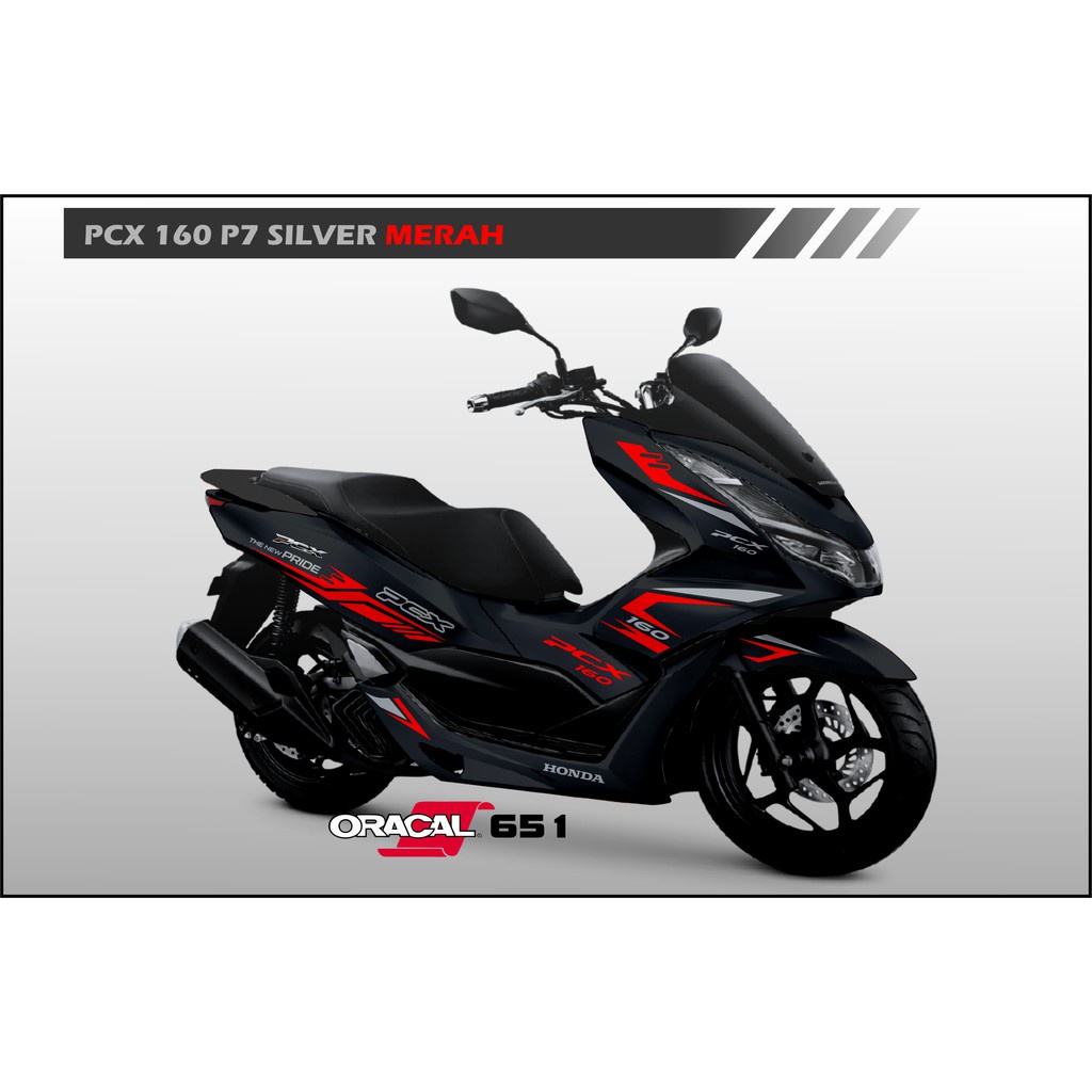Jual Sticker PCX 160 HITAM Cutting Stiker New Pcx | Shopee Indonesia
