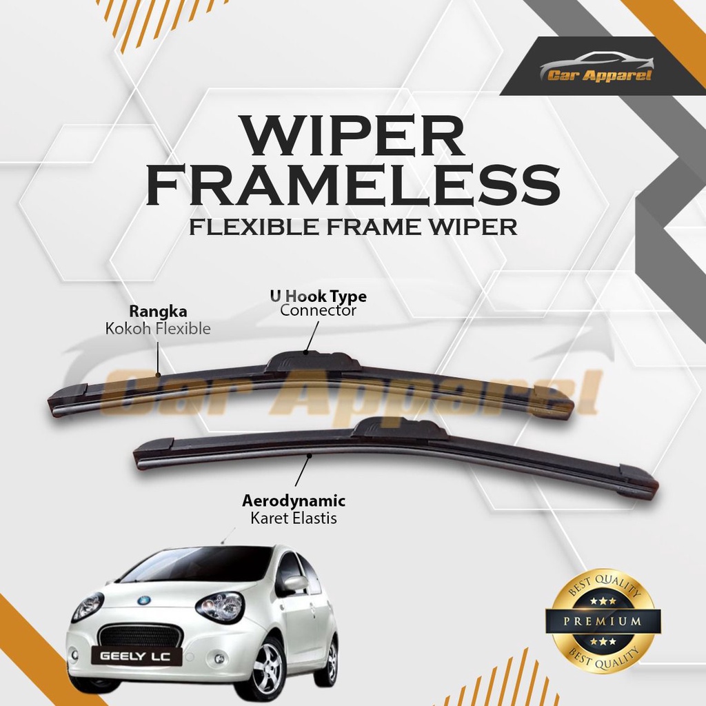 Jual WIPER Geely LC Panda ECONOMIS FRAMELESS 1 PCS | Shopee Indonesia