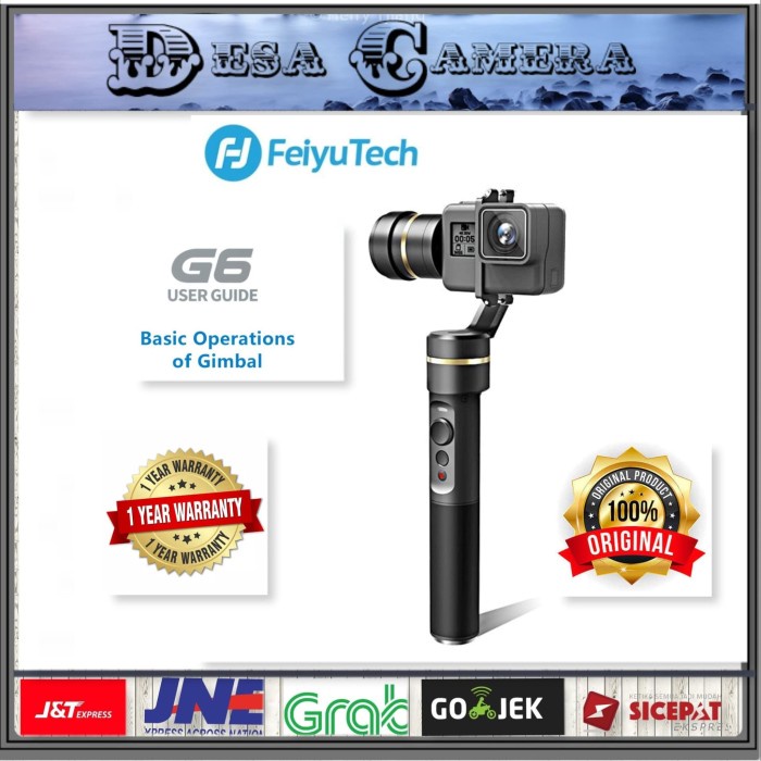 Jual SALE FEIYU Tech G6 3-Axis Handheld Gimbal Splashproof [Gopro Hero 7/ Hero 6 Temurah ...