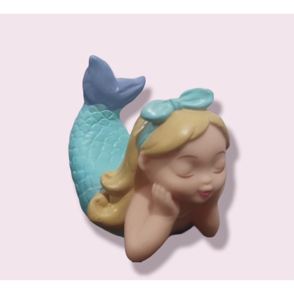 Jual Topper Cake Desain Mermaid Rumput Laut Ikan Hiu Ekor Peti Harta ...