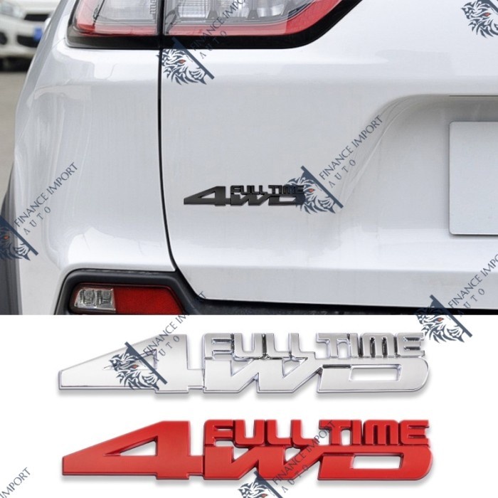 Jual EMBLEM BADGE METAL STICKER LOGO 4X4 METAL CHROME FOUR WHEEL DRIVE ...