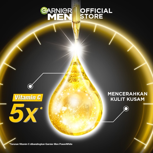 Jual Garnier Men Brightening Kit! Turbo Bright Super Duo Foam 100ml + Spot-proof Serum SPF50 ...