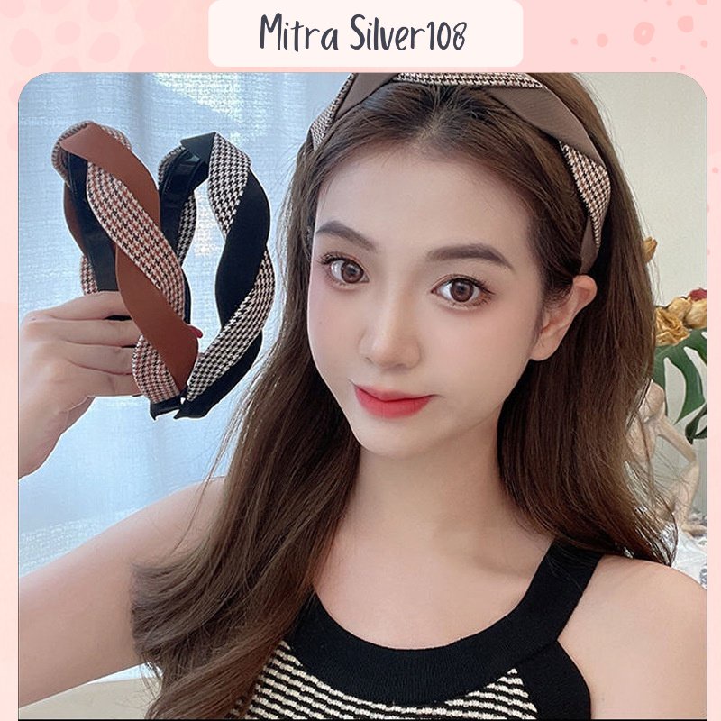 Jual [MS108] Bando Twist Korea Wanita Bondu Kepang Simpul Bandu Lebar ...