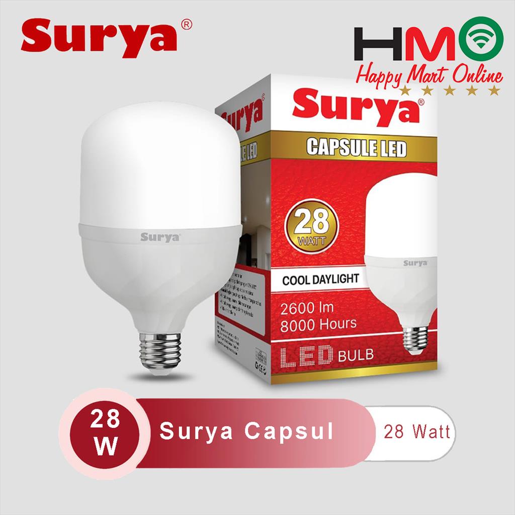 Jual Lampu LED Kapsul Surya 28 Watt Surya Capsule LED 28W | Shopee ...