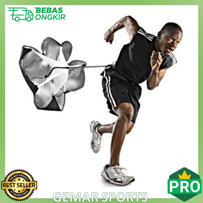 Jual DISKON SHOPEE/ Speed Chute Parasut Latihan Lari Black | Shopee ...