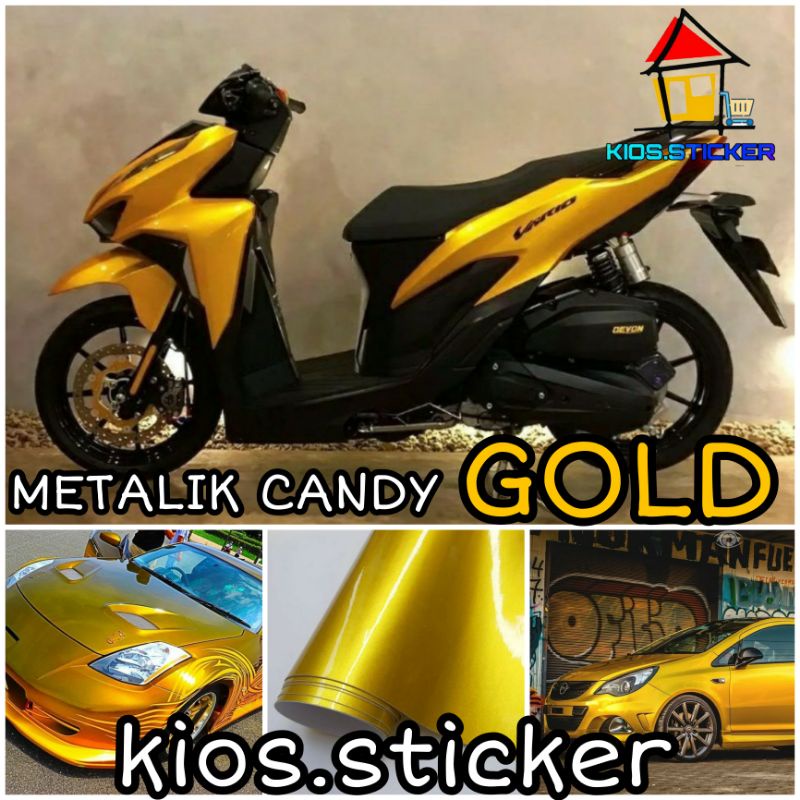 Jual SKOTLET STIKER MOTOR YELLOW METALIK CANDY SKOTLET KUNING CANDY ...