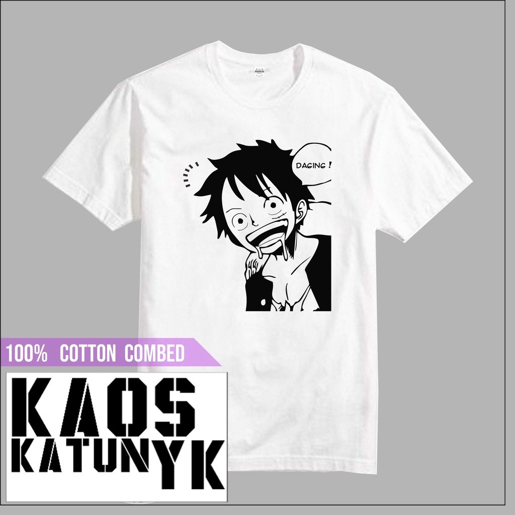 Jual kaos luffy daging one piece | Shopee Indonesia