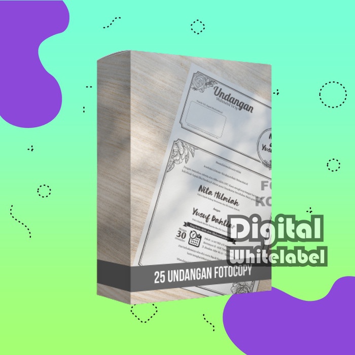 Jual 25 Designs Undangan Fotocopy Format CorelDraw Versi15 | Shopee ...