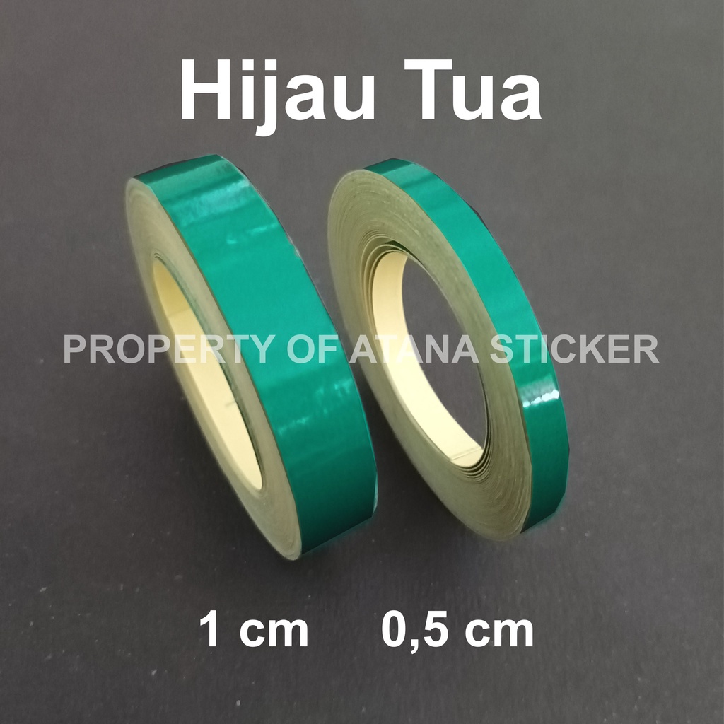 Jual Stiker List Velg Body Sepeda Motor Matic Mobil Hijau Tua Ijo Dark ...