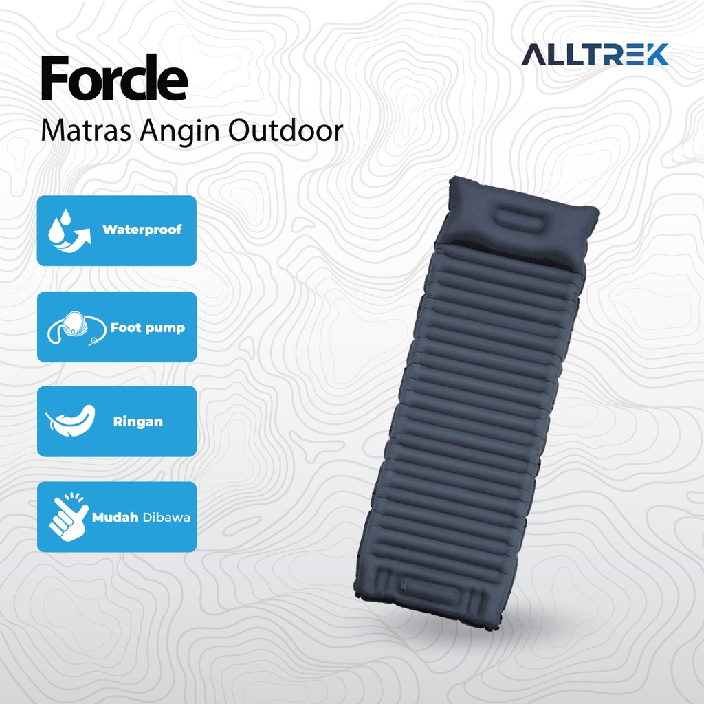 Jual ALLTREK Sleeping Pad FORCLE Matras Angin Self Intflate Ultralight ...