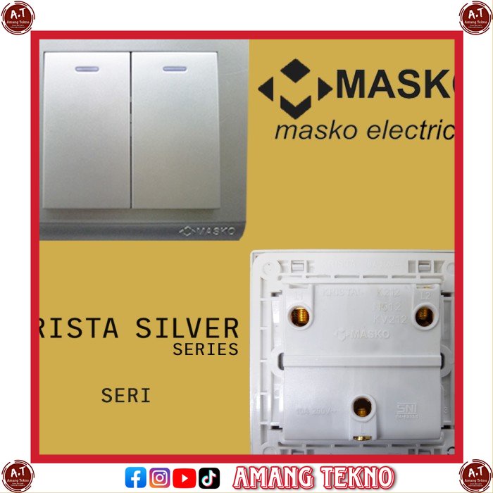 Jual MASKO IB SAKLAR SERI SILVER K - SV 212 KRISTA DOUBLE 2 GANG SNI ...