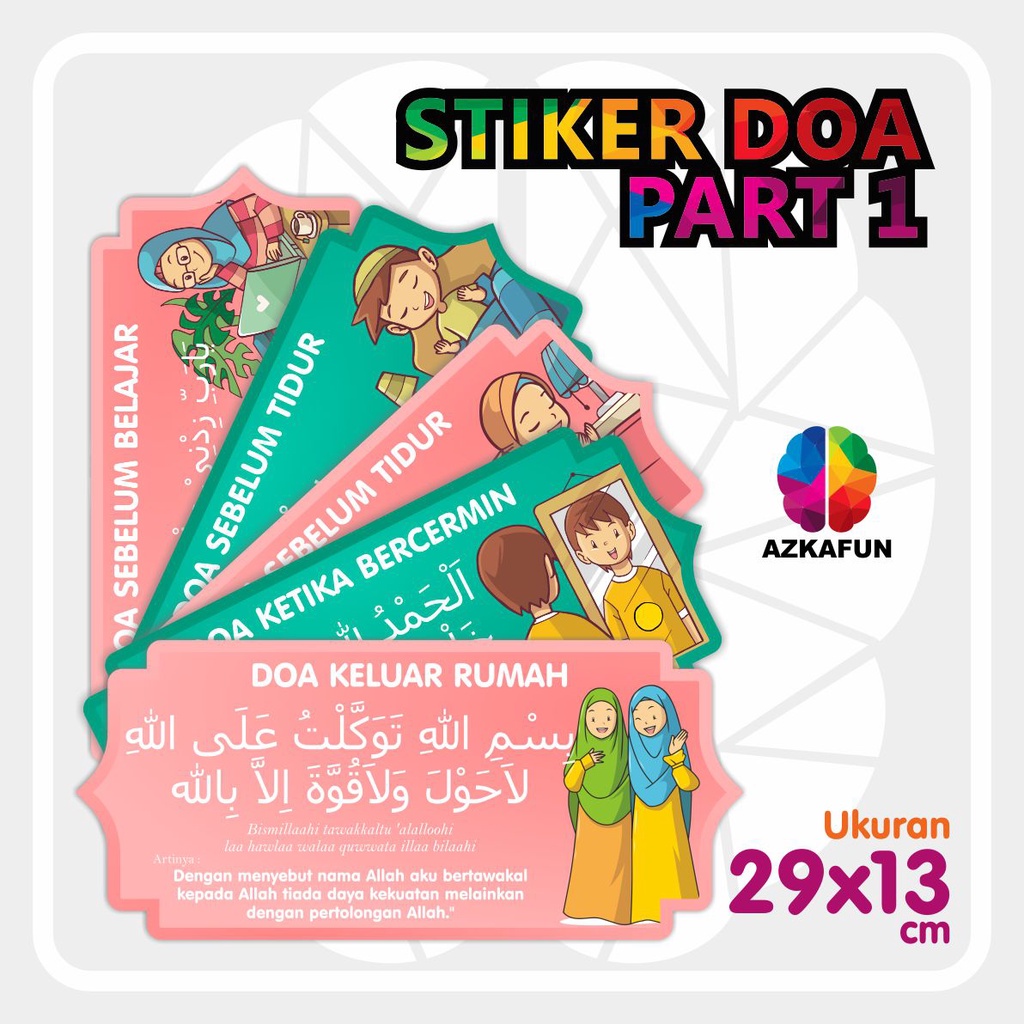 Jual Stiker Doa sehari-hari - EDISI DOA SEHARI-HARI - Part 1 | Shopee ...